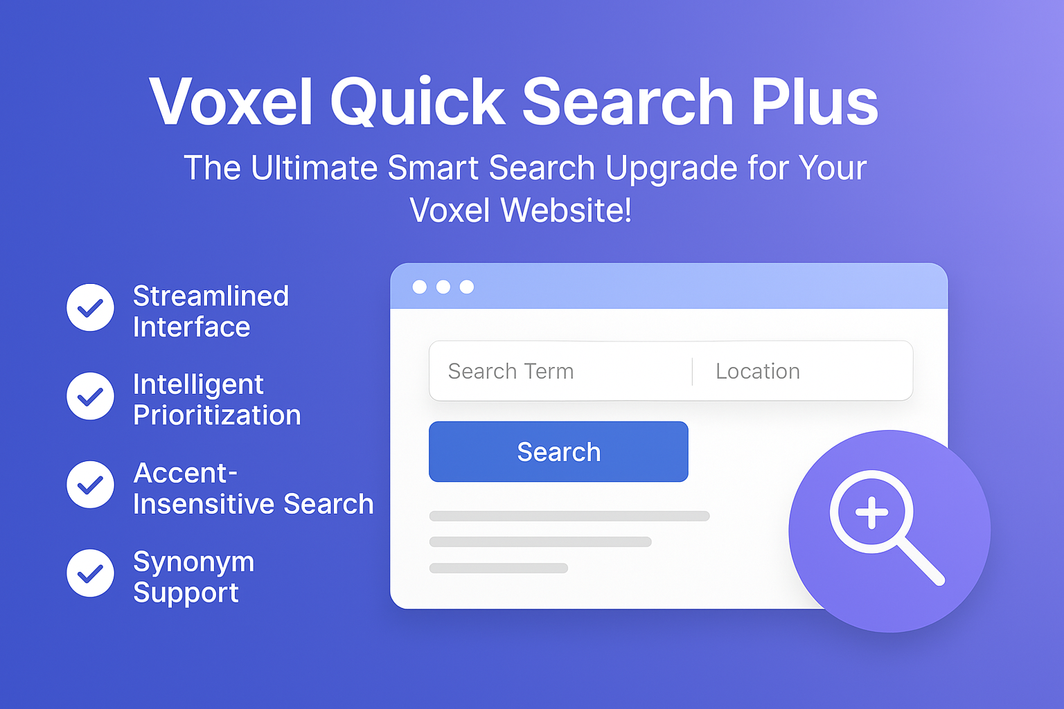 Voxel Quick Search Plus - Voxel Suite